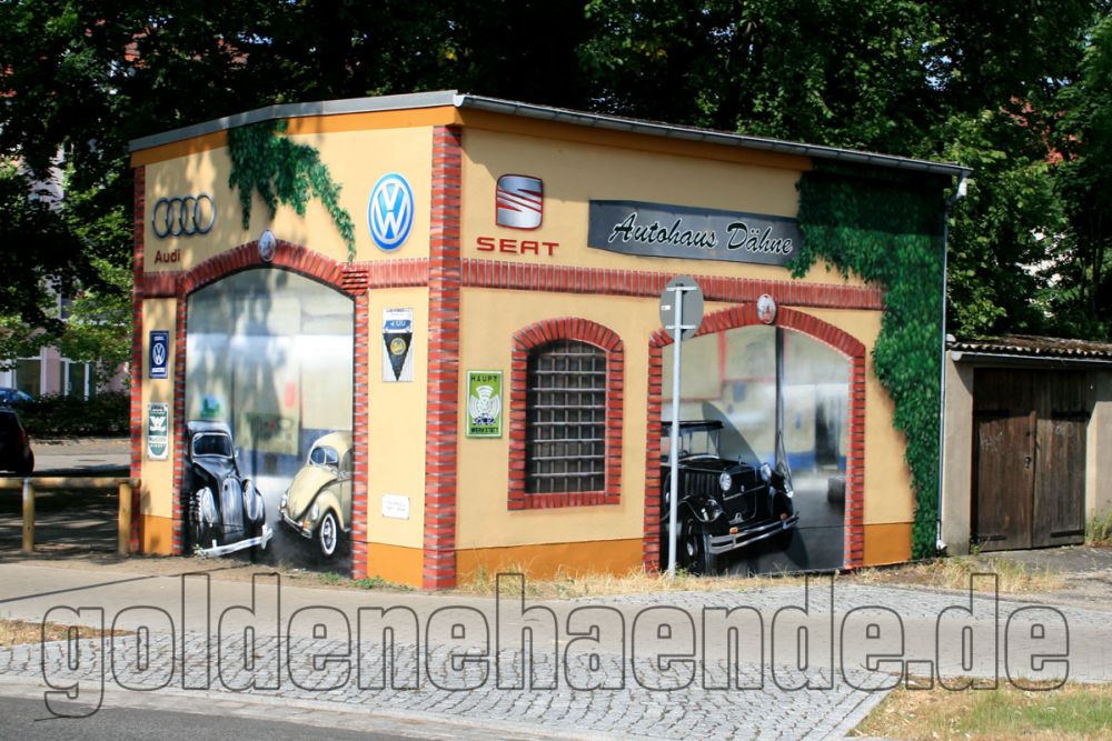 Graffitiaufträge auf Fassaden, Wänden und Objekten - goldenehaende ...